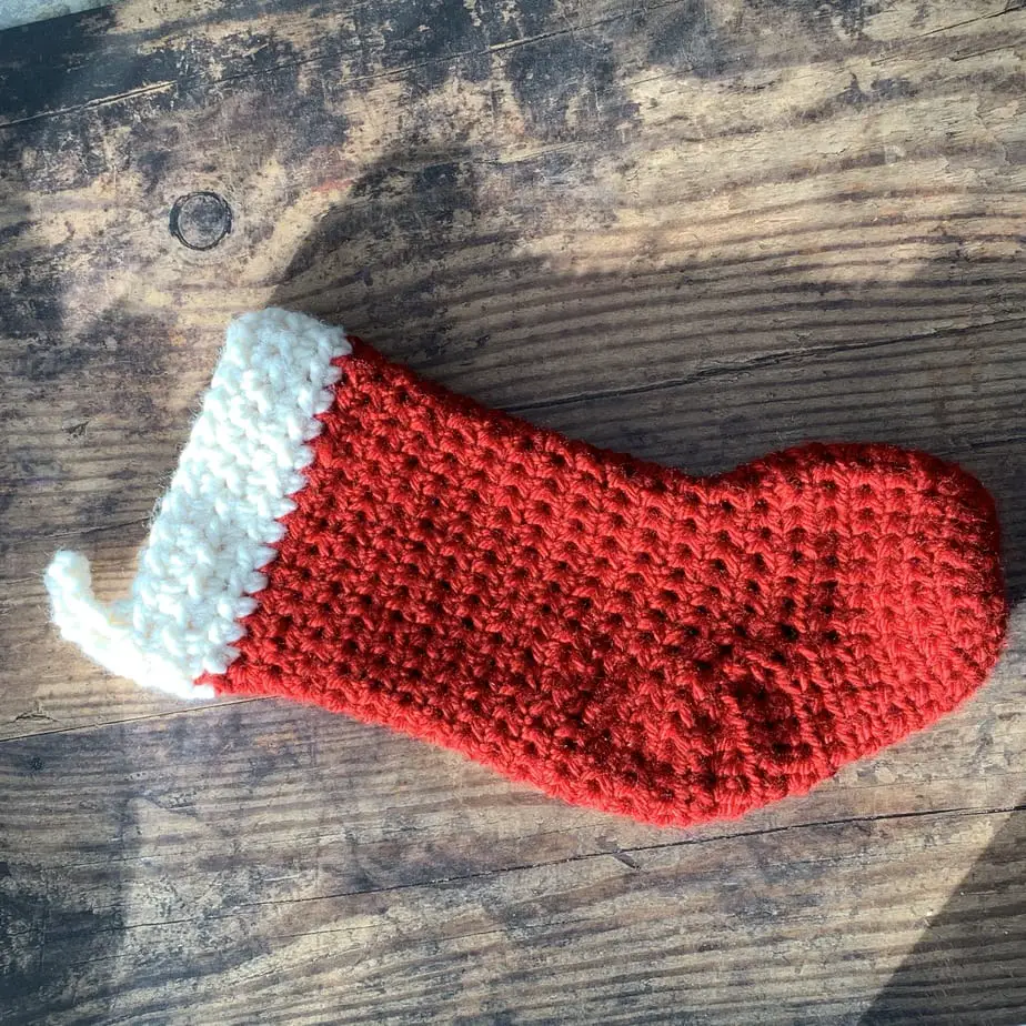 Quick Crochet Christmas Stocking - Easy Pattern - off the hook for you