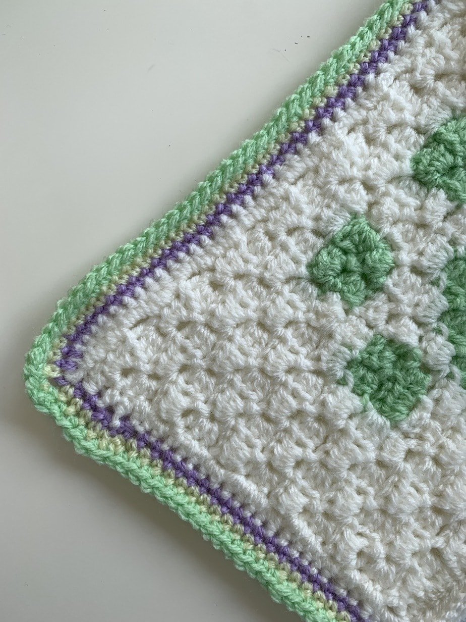 How to crochet a border on a C2C blanket - off the hook for you