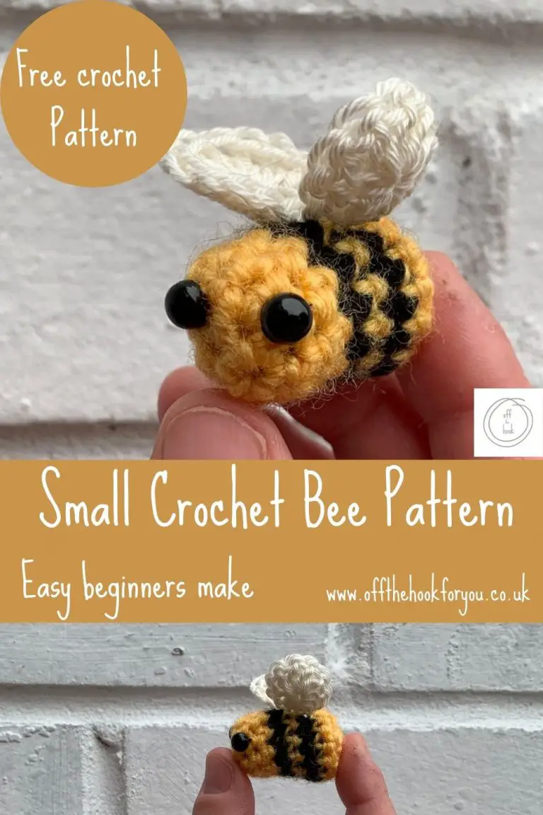 Small Crochet Bee - Easy Beginners Pattern - off the hook for you