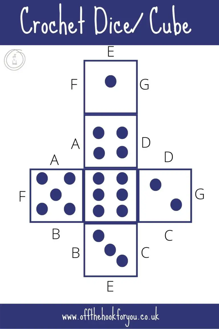 Crochet Dice - Free Crochet Cube Pattern - off the hook for you